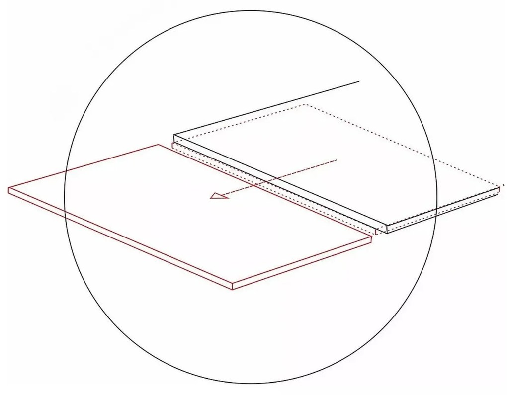 Rozkládací jídelní stůl Genesis 180/240 cm černý/jasan