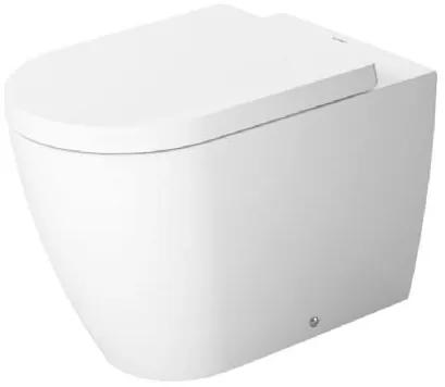 Duravit ME by Starck - Stojící WC, zadní odpad, s WonderGliss, bílá/matná bílá 21690926001