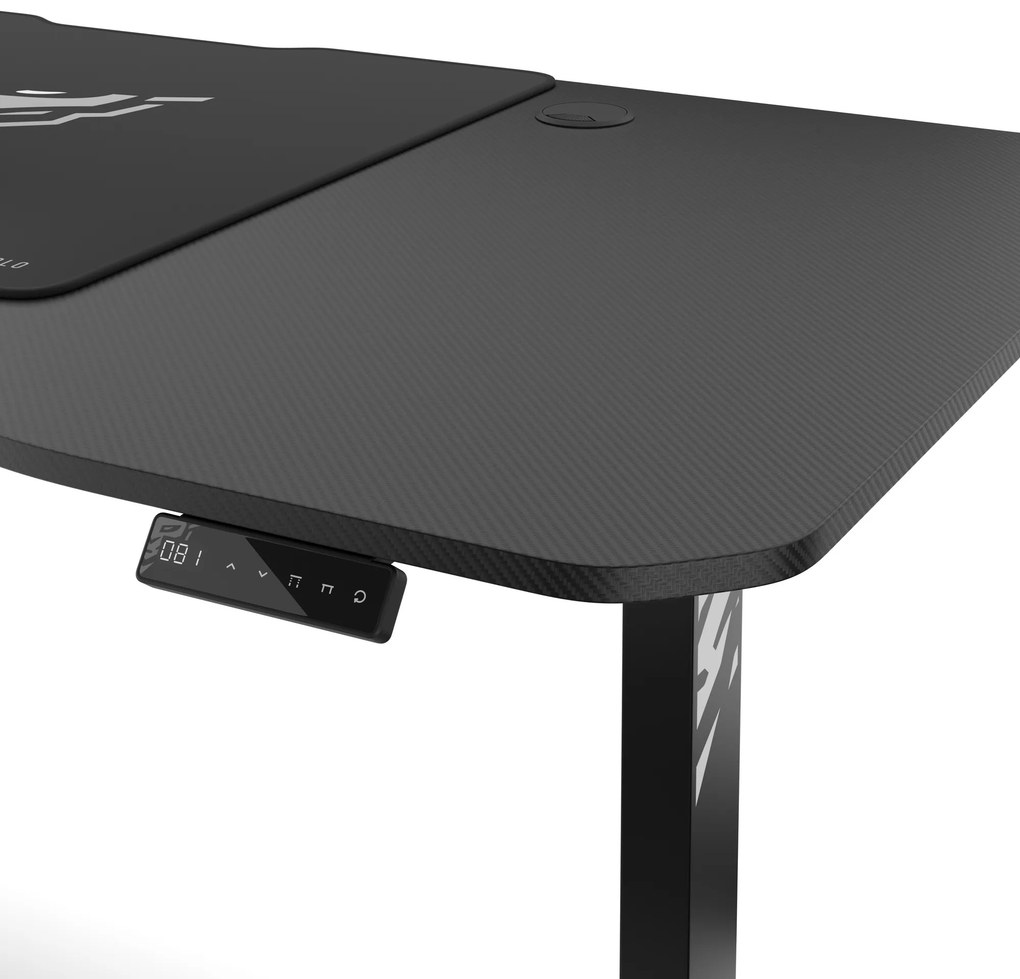 Elektricky výškově nastavitelný stůl 160 cm černý: Diablo X-Tensio 1600