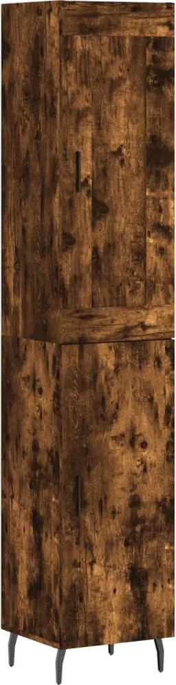Skříň highboard kouřový dub 34,5 x 34 x 180 cm kompozitní dřevo 3200150