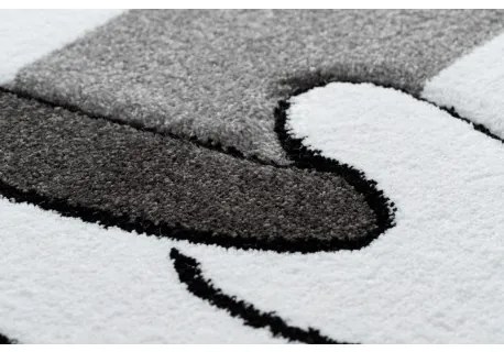 Kulatý koberec PETIT ŠTĚNĚ, šedý velikost kruh 140 cm | krásné koberce cz