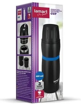 Lamart LT4053 termoska Cup 480 ml, modrá