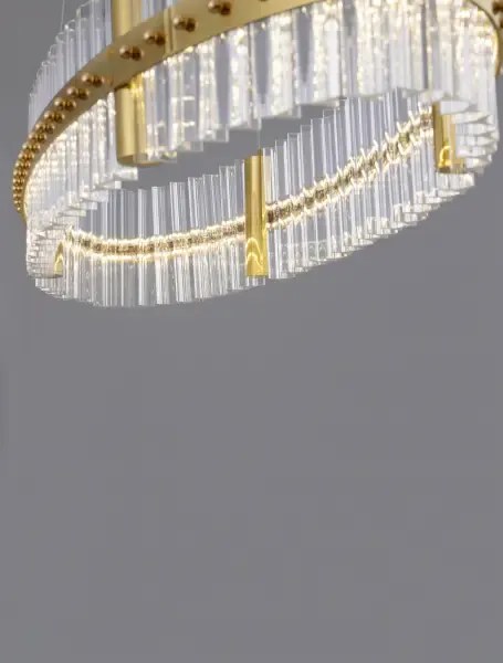 LED stmívatelný platinum zlaté designové svítidlo Kezo 130