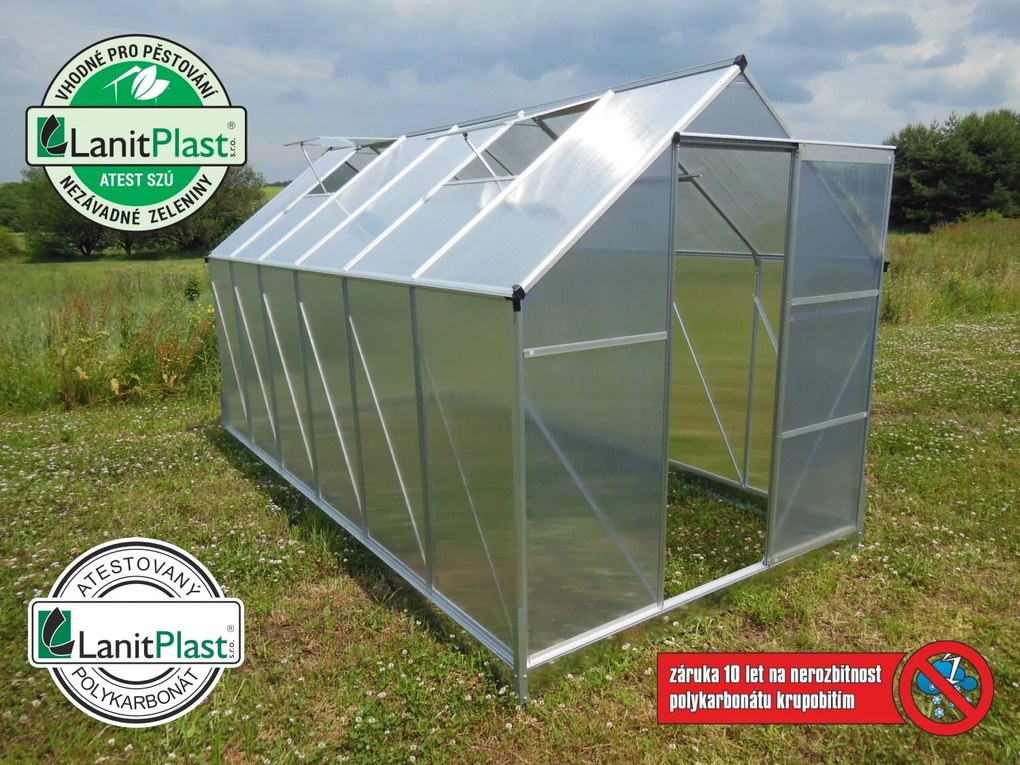 Zahradní skleník Lanitplast PLUGIN NEW 6x8 STANDARD