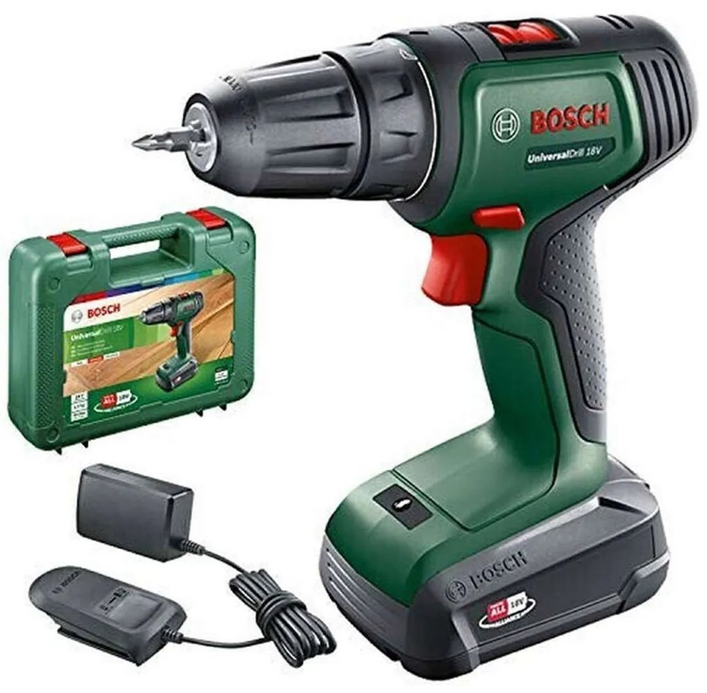 Bosch - 18V AKU vrtací šroubovák, 1x aku 1,5 Ah Li-Ion, nabíječka 06039D4001