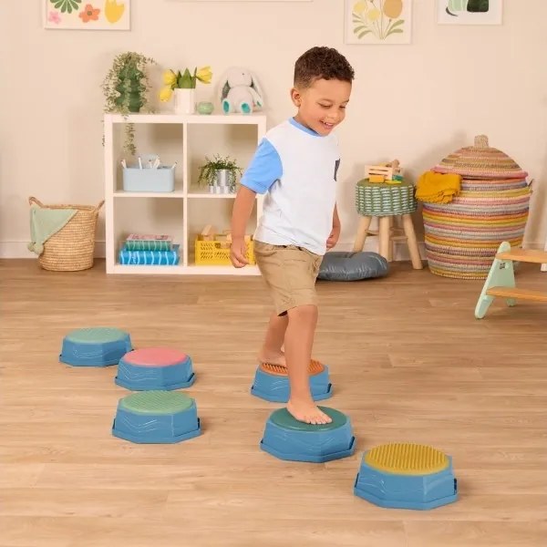 B-Toys - Dětské balanční stupínky BALANCE & HOP 6 ks