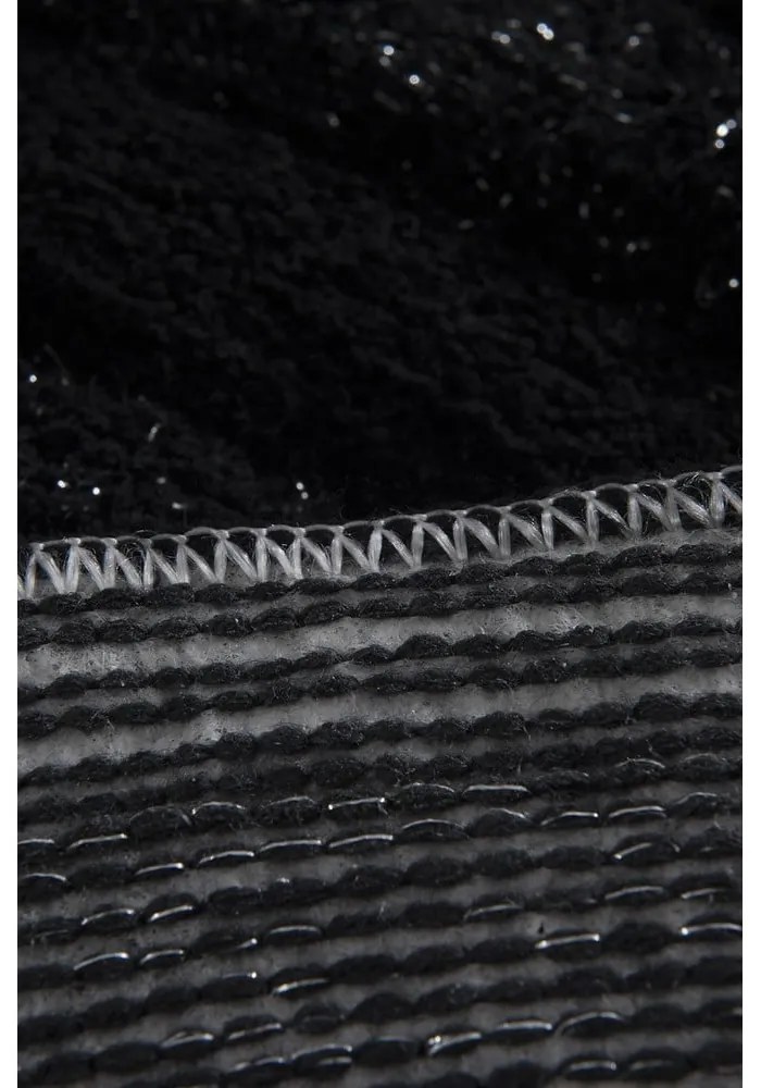 Černé koupelnové předložky v sadě 3 ks 100x60 cm Wave – Foutastic