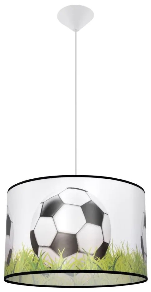 Sollux SL.1429 - Dětský lustr na lanku FOOTBALL 1xE27/15W/230V pr. 40 cm