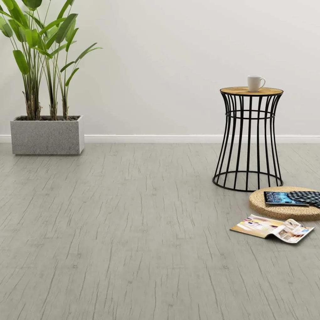 vidaXL Samolepící podlahová prkna 4,46 m² 3 mm PVC [143876] Barva: světle šedá