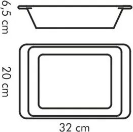 TESCOMA Zapékací mísa obdélníková GUSTO 32 x 20 cm