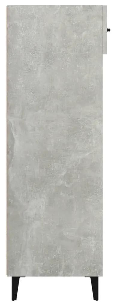 Botník betonově šedý 60 x 35 x 105 cm kompozitní dřevo