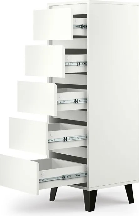 Komoda Borg 5s/40 bílá