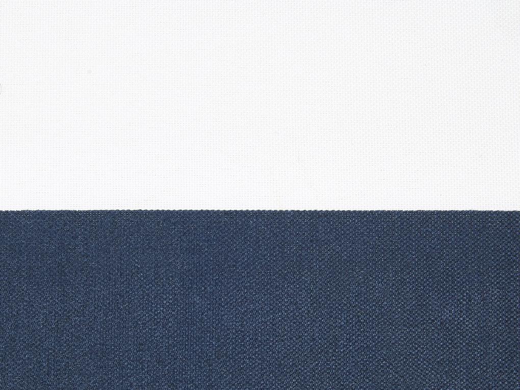 Polštář  na lavičku 112 x 54 cm modrý VIVARA Beliani