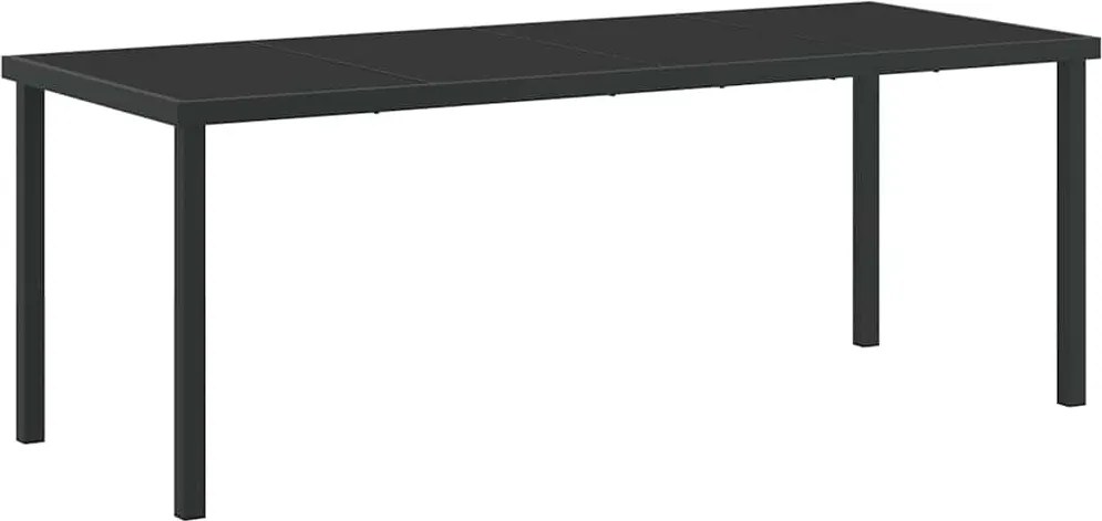Zahradní jídelní souprava 9 ks Černá polyratan 3380427