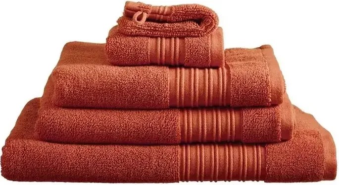 Bavlněné froté ručníky na ruce BH Sheer 30x50 oranžová sada 2 kusů (Oranžové bavlněné froté ručníky na ruce 2ks v balení)