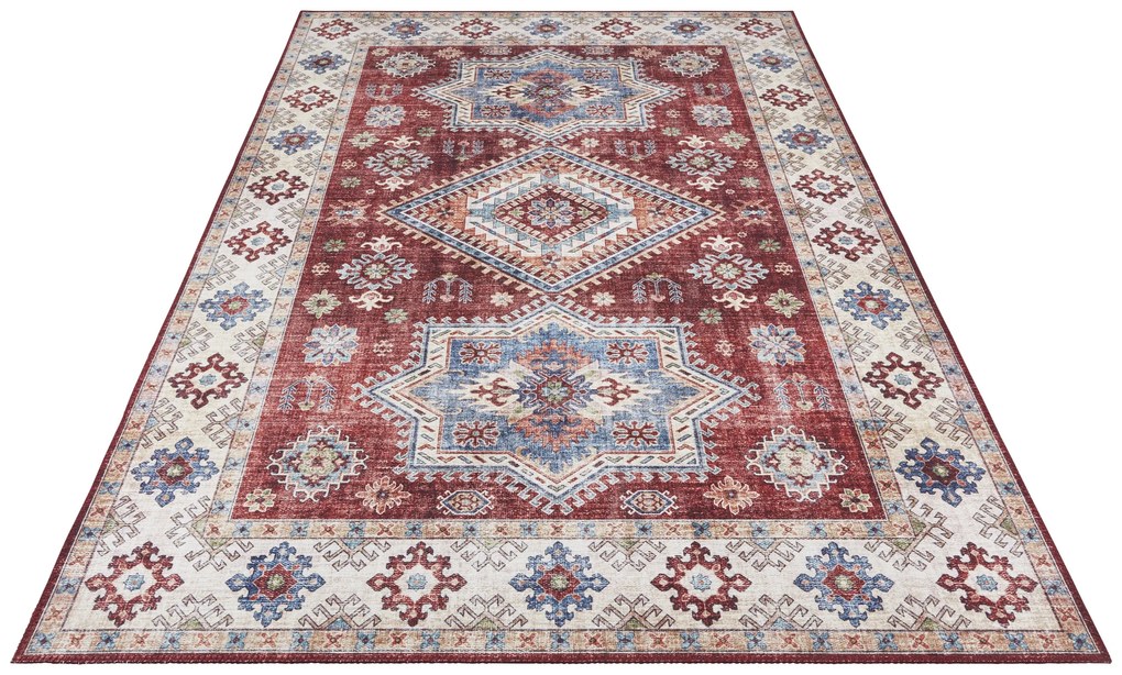 Nouristan - Hanse Home koberce Kusový koberec Asmar 104008 Ruby/Red - 80x200 cm