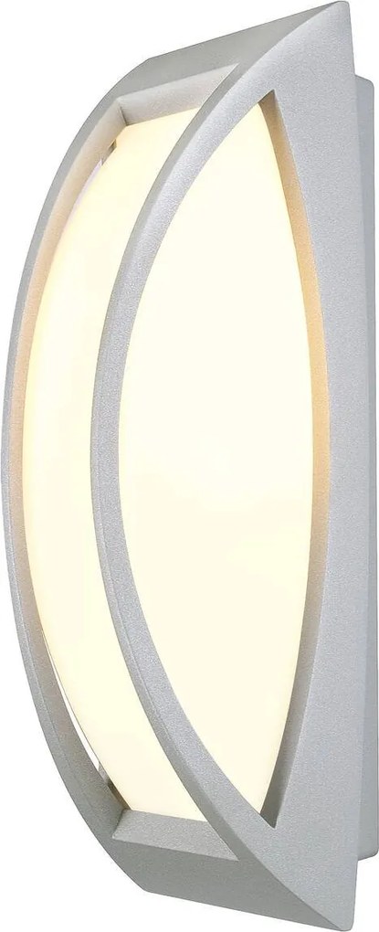 LA 230444 Venkovní svítidlo MERIDIAN ii nástěnná stříbrnošedá 230V E27 24W - BIG WHITE (SLV)