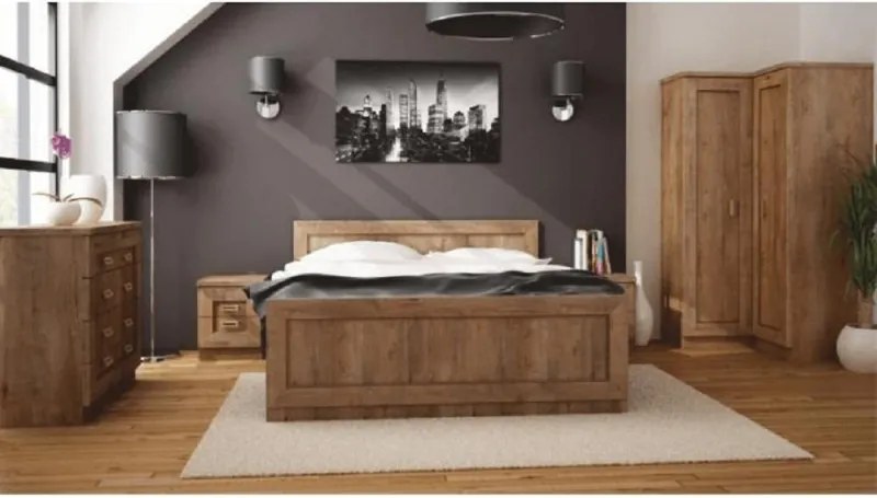 Postel, 160x200, dub lefkas TEDY TYP T20 Kondela 0000086910