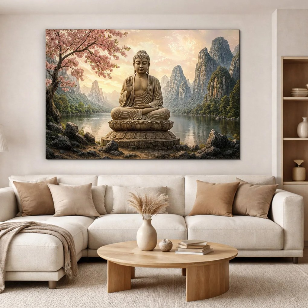 DUBLEZ | Barevný obraz na zeď - Buddha | UV tisk, Premium