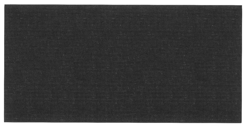 Nástěnné panely 12 ks černé 30 x 15 cm textil 0,54 m² - Default Title