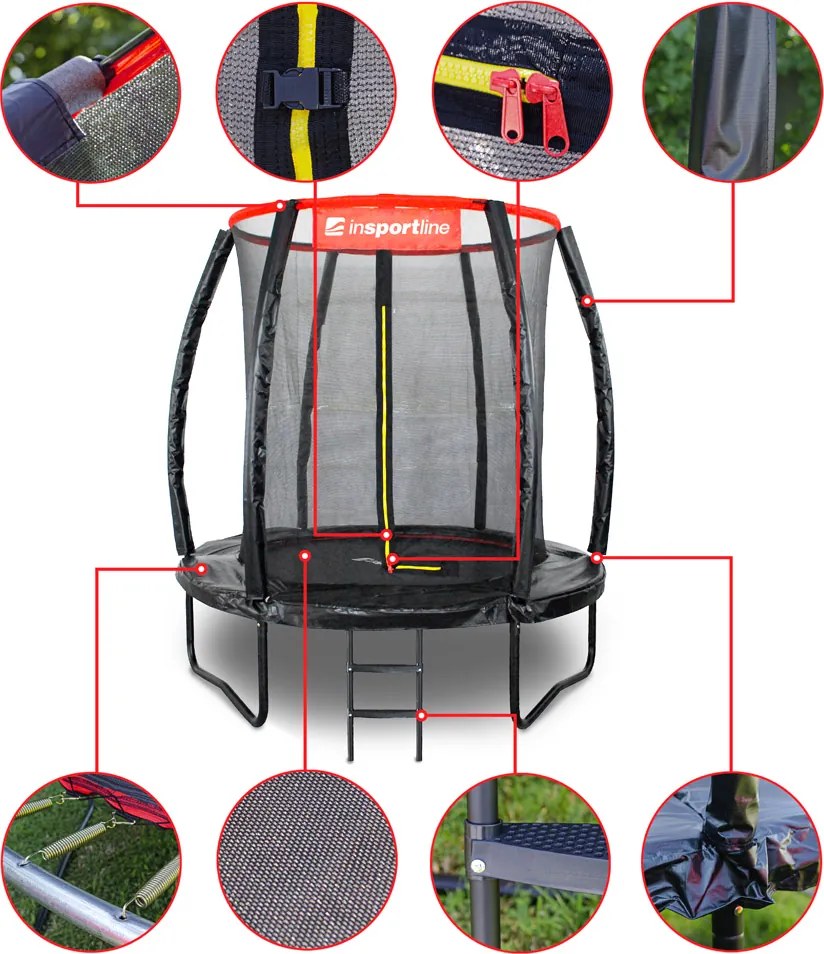 Trampolínový set inSPORTline Flea 183 cm