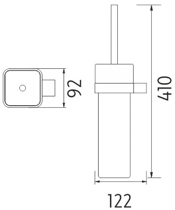 Nimco WC štětka KIBO - Ki 14094K-26