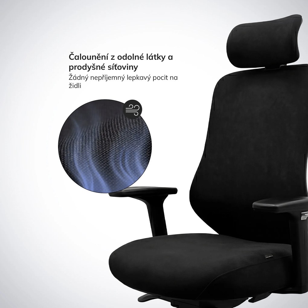 Ergonomická kancelářská židle černá AXIS