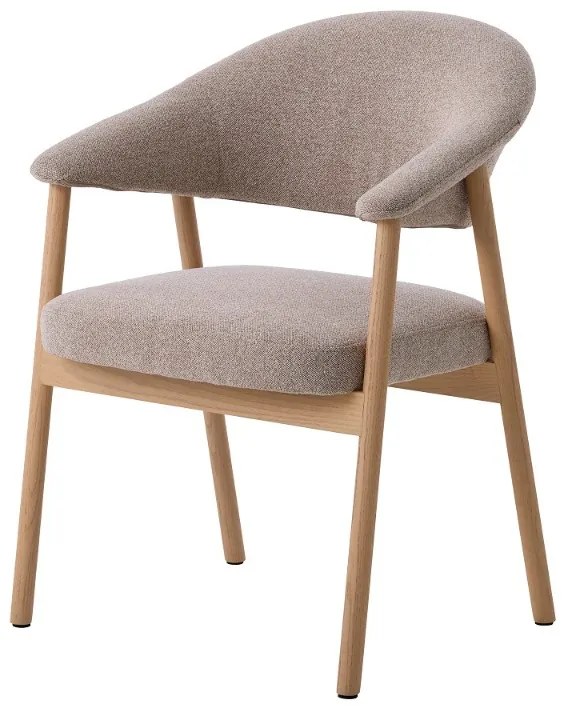 Designová jídelní židle Jacqueline bílý dub - skladem