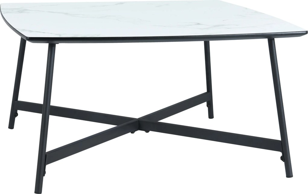 XXXLutz KONFERENČNÍ STOLEK, bílá, kov, kompozitní dřevo, 80/80/42 cm MID.YOU - Konferenční stolky - 001125023202