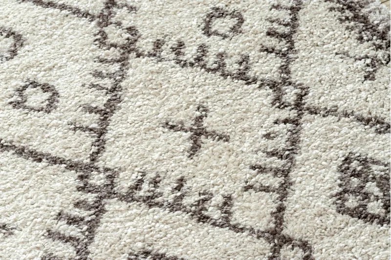 Dywany Łuszczów, Kusový koberec Berber Tanger B5940 cream and brown, 120x170, béžová, obývací pokoj
