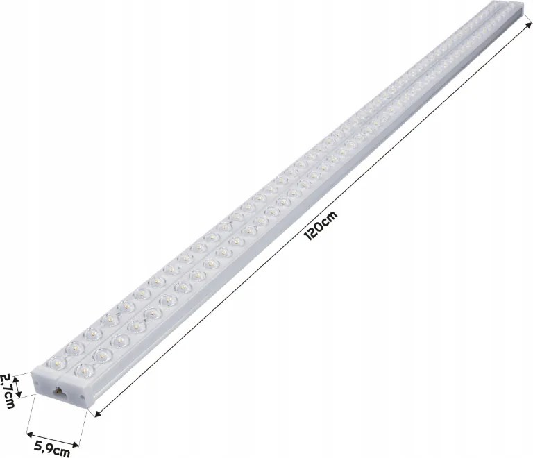 BERGE 2x LED panelové svítidlo 120 cm 72W 7200 lm 4000k