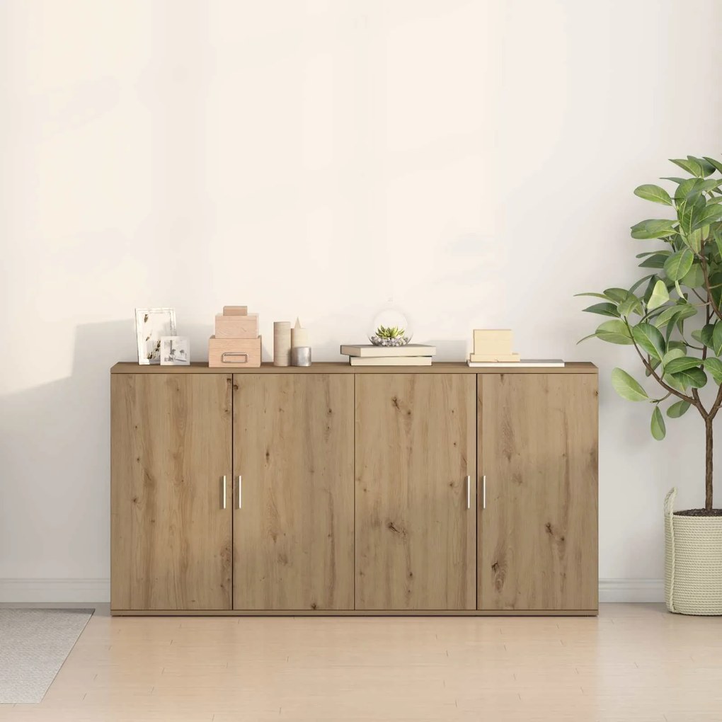 Servírovací skříň 2 ks Artisanový dub 79 x 38 x 80 cm 3334309