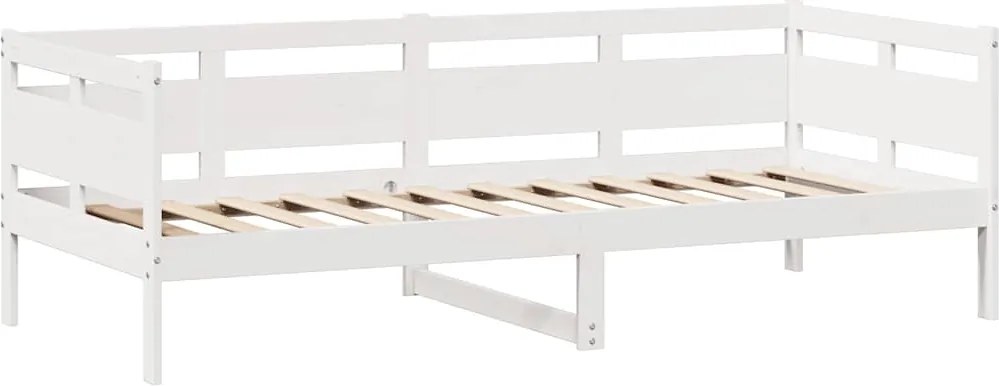Válenda se zásuvkami bílá 90 x 190 cm masivní borovice 3302119