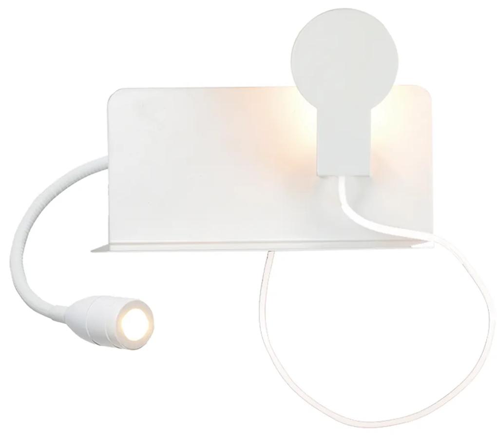 Zambelis H34-W nástěnné LED svítidlo bílé, 1xG9, 3W, 29cm