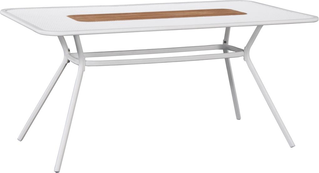 Stůl SMOKE 13 160×90 cm (světle béžová) Bílá