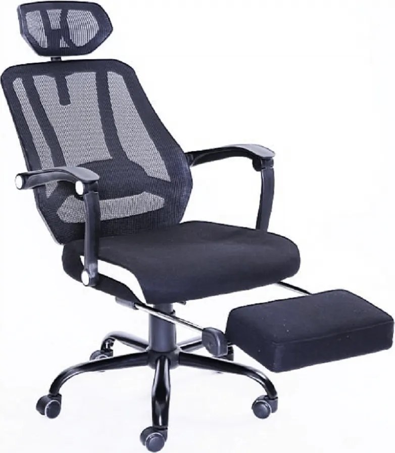 Tempo Kondela Kancelářská židle, černá síťka / černá, SIDRO