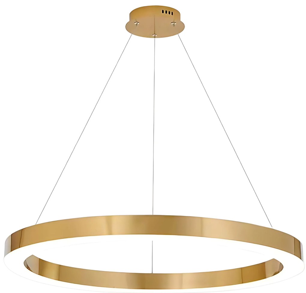 Toolight Toolight, LED stropní osvětlení 60cm, 60W, 3000K, LHJ051-CP1 C, zlatá matná, OSW-50025