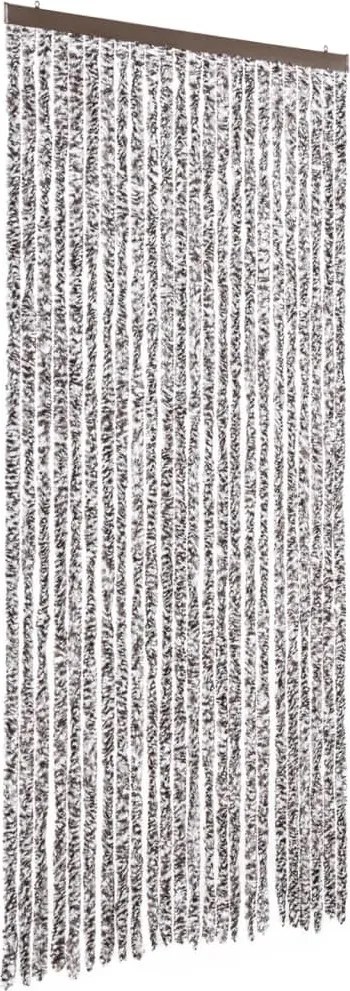 vidaXL Závěs proti hmyzu 100 x 220 cm žinylka [284281] Barva: Šedá a bílá