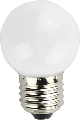 LED žárovka ledově bílá, patice E27, 12 diod