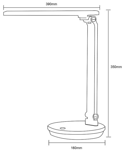 Zuma Line SM-542-BL - LED Stolní lampa LED/5W/230V 3000-6000K černá