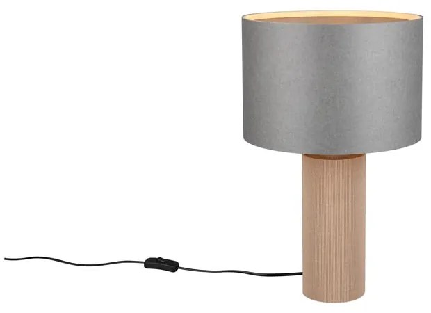 Šedo-béžová stolní lampa (výška 48 cm) Canio – Trio