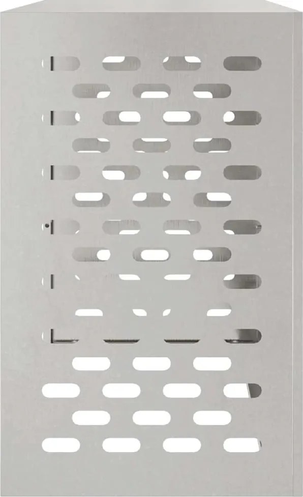 vidaXL Ochrana klimatizace Stříbrná 110 x 50 x 80 cm Pozinkovaná ocel [865908]
