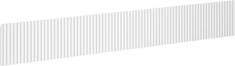 Mexen Mexen, Rýhované čelo pro korpus koupelnové skříňky 120 x 20 cm, bílá matná, 91A20-1200-235-1-01