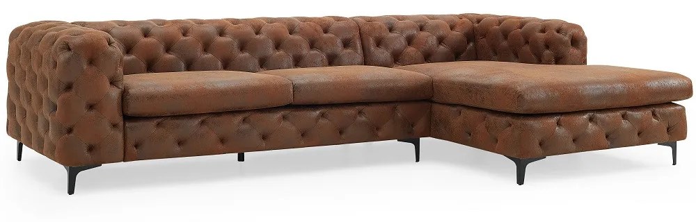 Massive home | Rohová pohovka Chesterfield pravá mikrovlákno