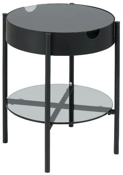 Designový odkládací stolek Adolphus kouřová