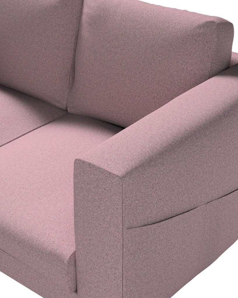 Potah na pohovku IKEA Norsborg 2-místná barva růžová látka pletený vzor