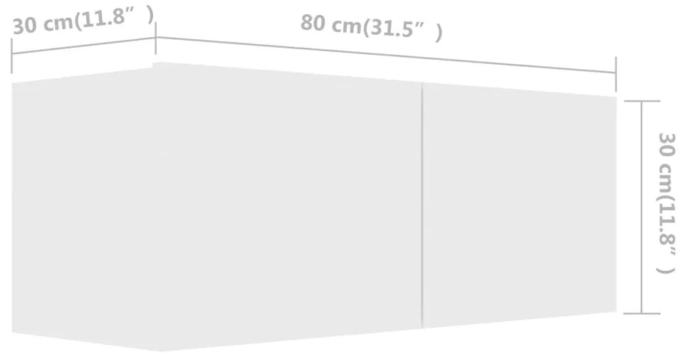 vidaXL Marketos 4dílný set TV skříněk bílý kompozitní dřevo
