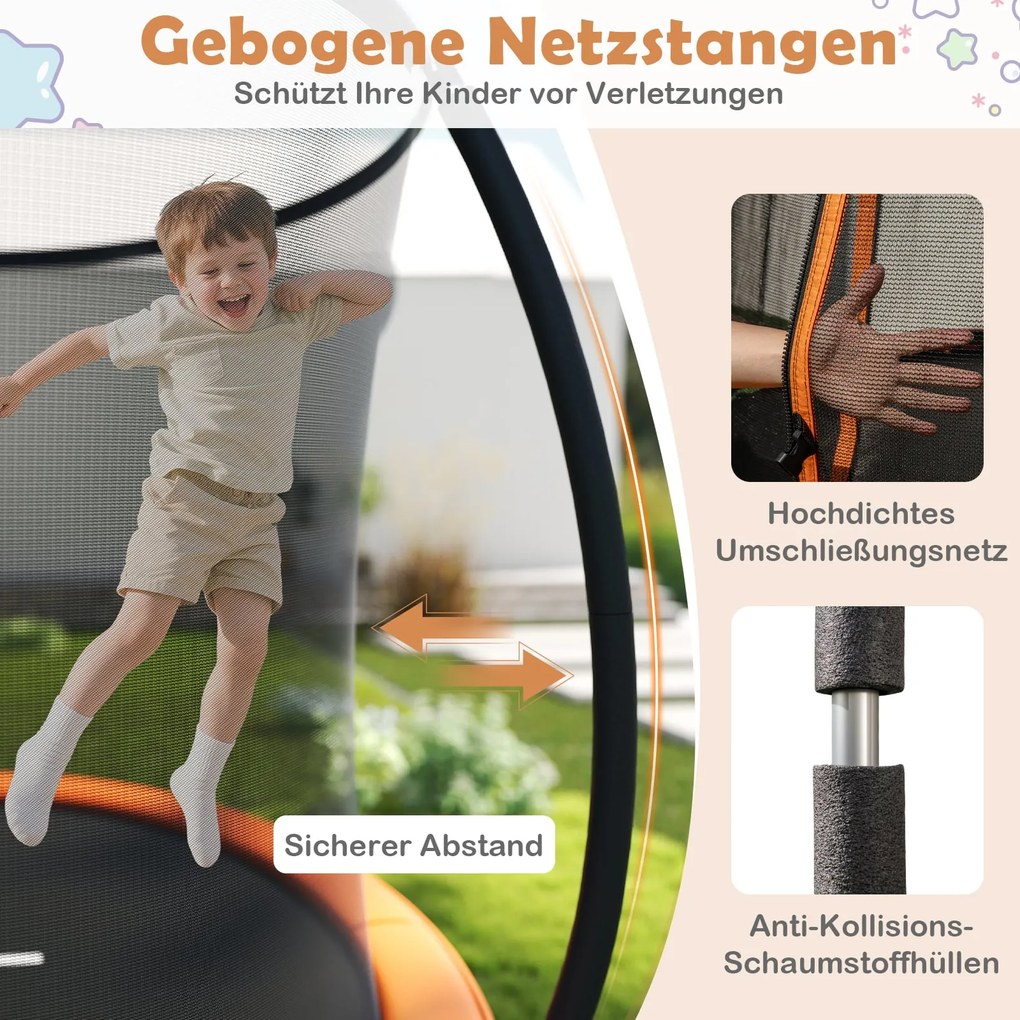 Costway Trampolína venkovní se žebříkem kulatá zahradní
