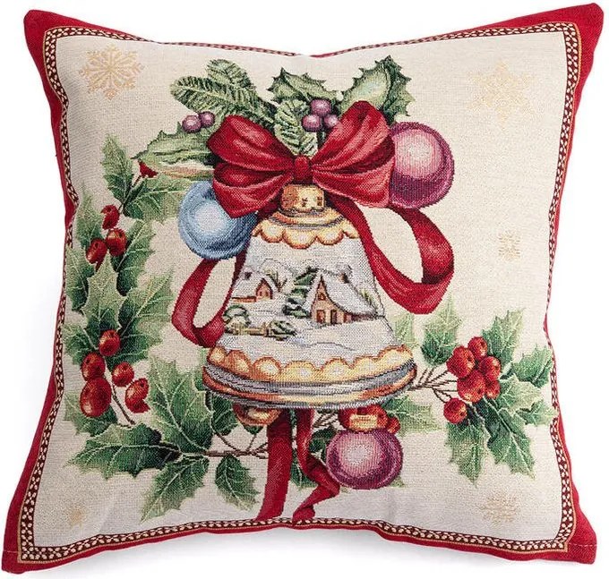 Gobelínový povlak na polštářek VÁNOČNÍ ZVON 45 x 45 cm