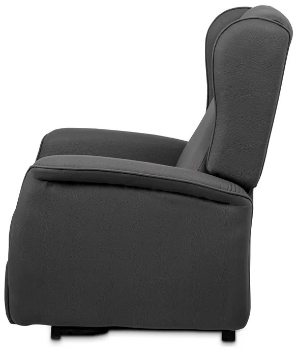 Polohovací křeslo, elektrické kabelové ovládání, šedá, látka, TV-1192 GREY2 Barva: šedá